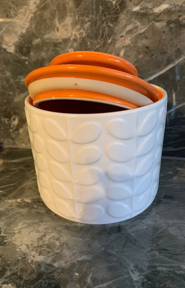 Orla Kiely Ceramic “Raised stem” Storage Jar.*PLS READ DESCRIP* *SEE MY ...