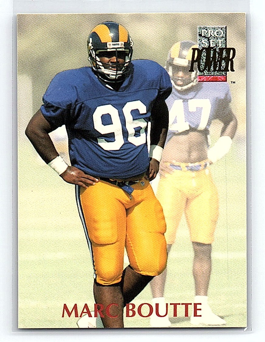 1992 Pro Set Power Rookie Marc Boutte Rookie Los Angeles Rams #329 | eBay