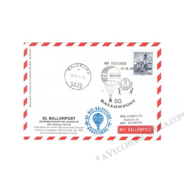 BL207 - 1973 Ballonpost No. 50 Mongolfiera OE-DZC From Vocklabruck | eBay