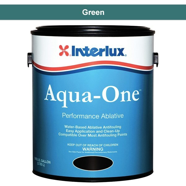 Interlux Aqua One Ablative Antifouling Paint | Gallon Green | YBE159G ...