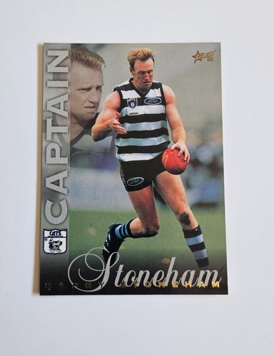 1998 AFL SELECT SIGNATURE GEELONG CATS COMMON BASE CARD BARRY STONEHAM ...
