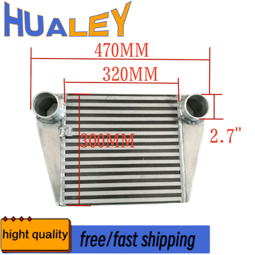 Intercooler 470 x 300 V-Mount for Mazda RX7 2.75"inch 13B Inlet ...