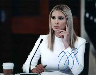 IVANKA TRUMP SIGNED PHOTO AUTOGRAPH PRESIDENT DONALD TRUMP 8.5X11 ...