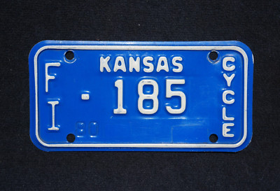 1980 Kansas MOTORCYCLE License Plate | eBay