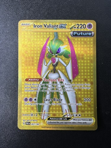 Iron Valiant ex - 261/182 Paradox Rift - Gold Secret Rare - Pokemon TCG ...