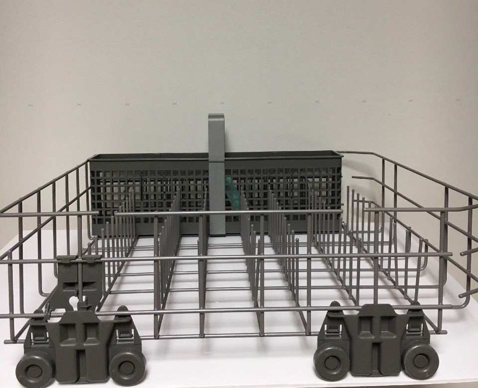 WHIRLPOOL DISHWASHER Bottom LOWER RACK W10728159 8519680 w/ BASKET ...