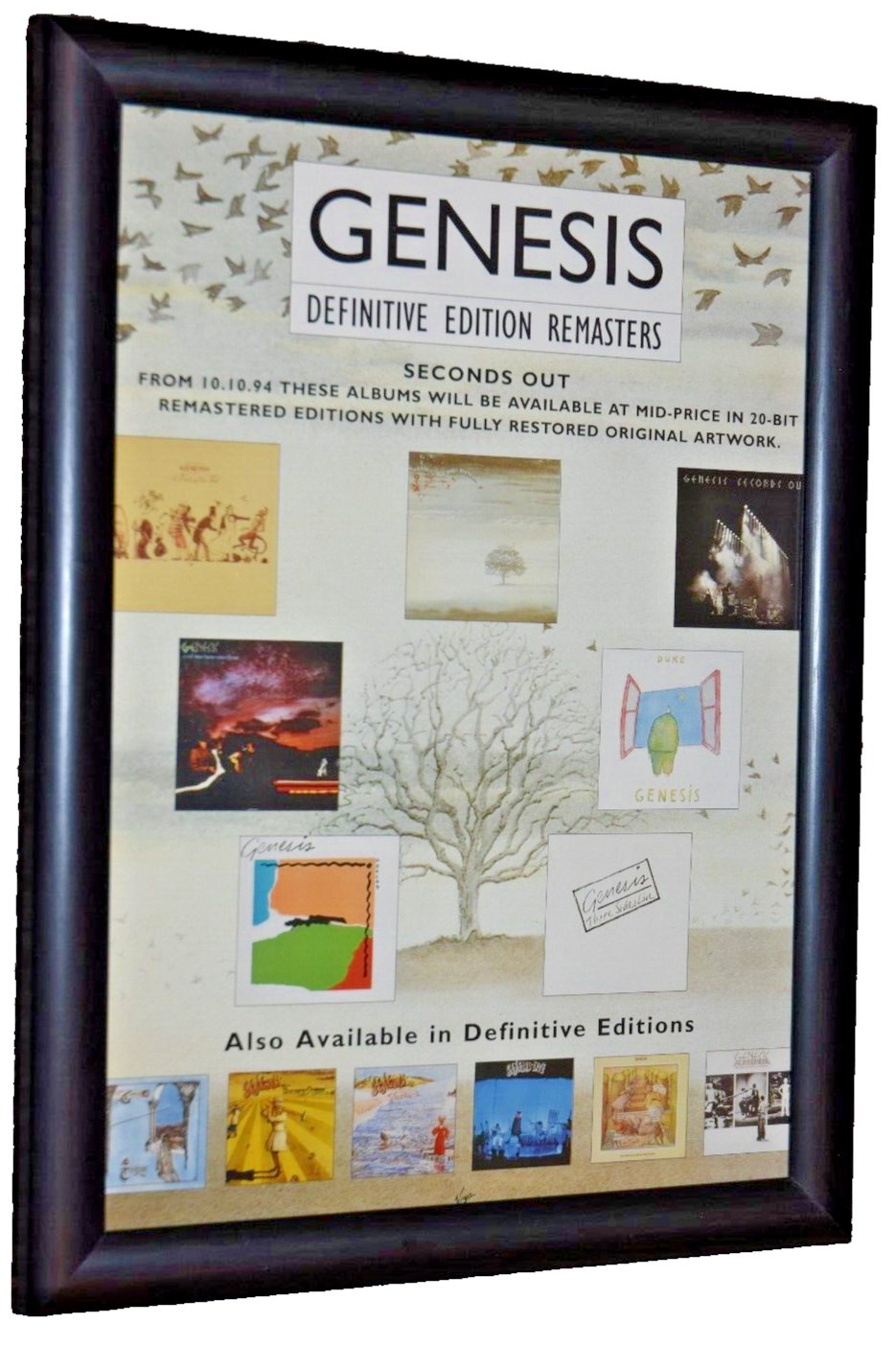 GENESIS band Framed A4 discography ALBUM original ART poster | eBay