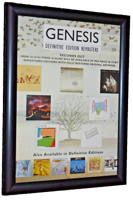 GENESIS band Framed A4 discography ALBUM original ART poster | eBay