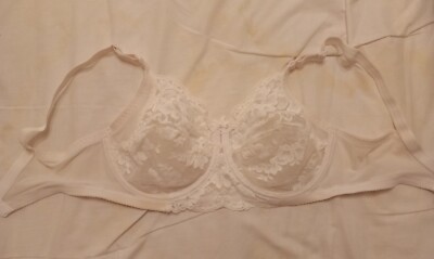 White Bra Underwired Lace Lacy 34C | eBay UK