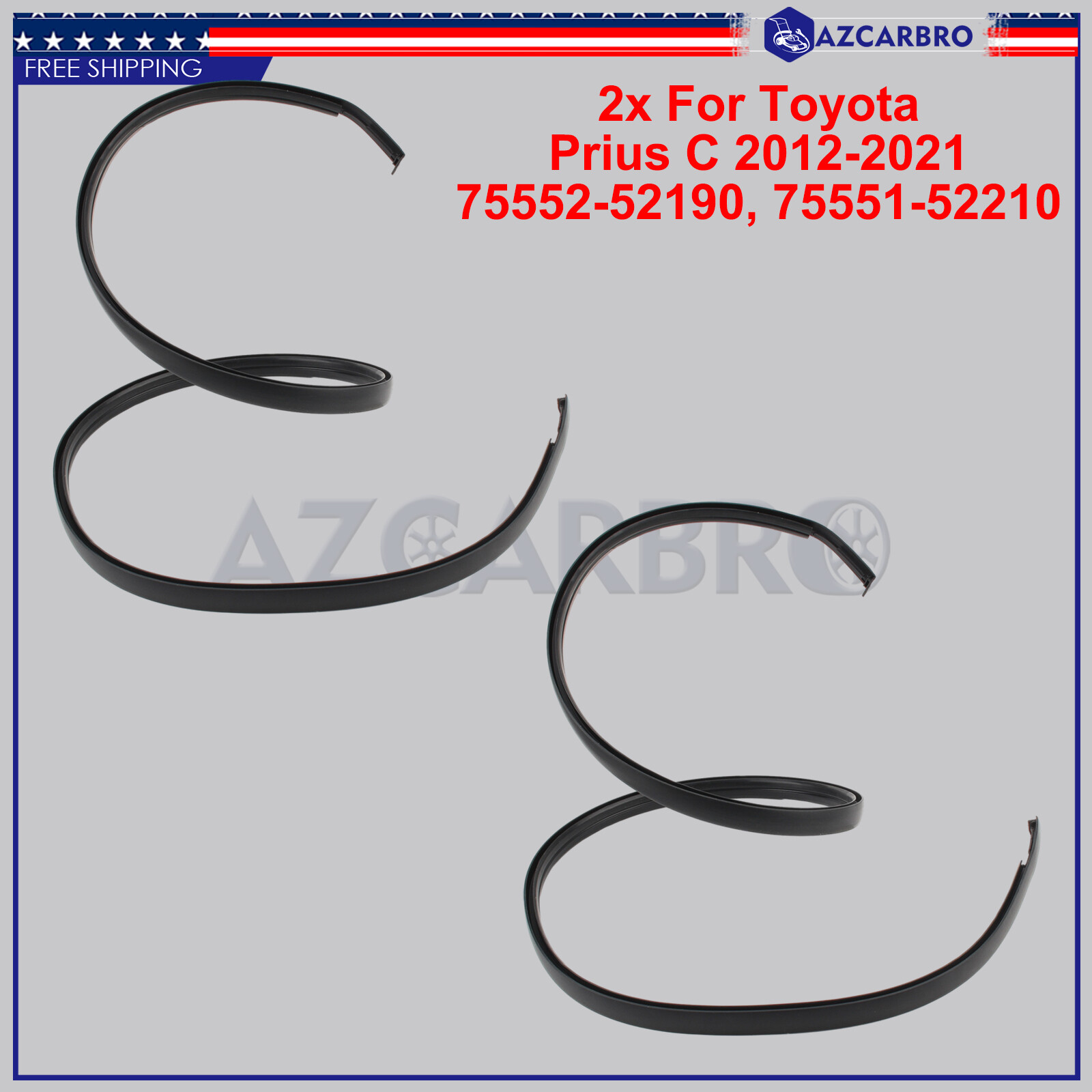 2x For TOYOTA 75552-52190 75551-52210 Prius 2012-2021 C New Roof ...