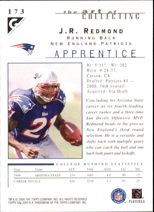 2000 Topps Gallery #173 J.R. Redmond RC | eBay