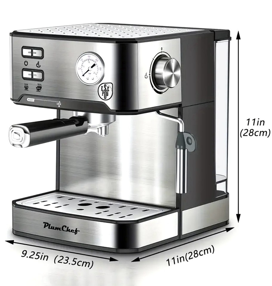 Italian Coffee Maker-20 Bar-Espresso Machine with Steam Frother,54oz ...