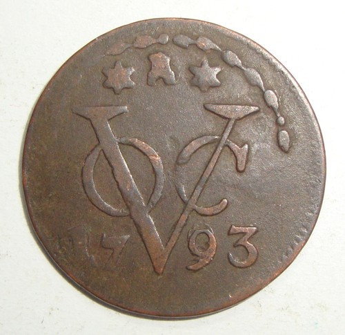'1793' VOC NETHERLANDS EAST INDIES ONE 1 DUIT WORLD COIN | eBay