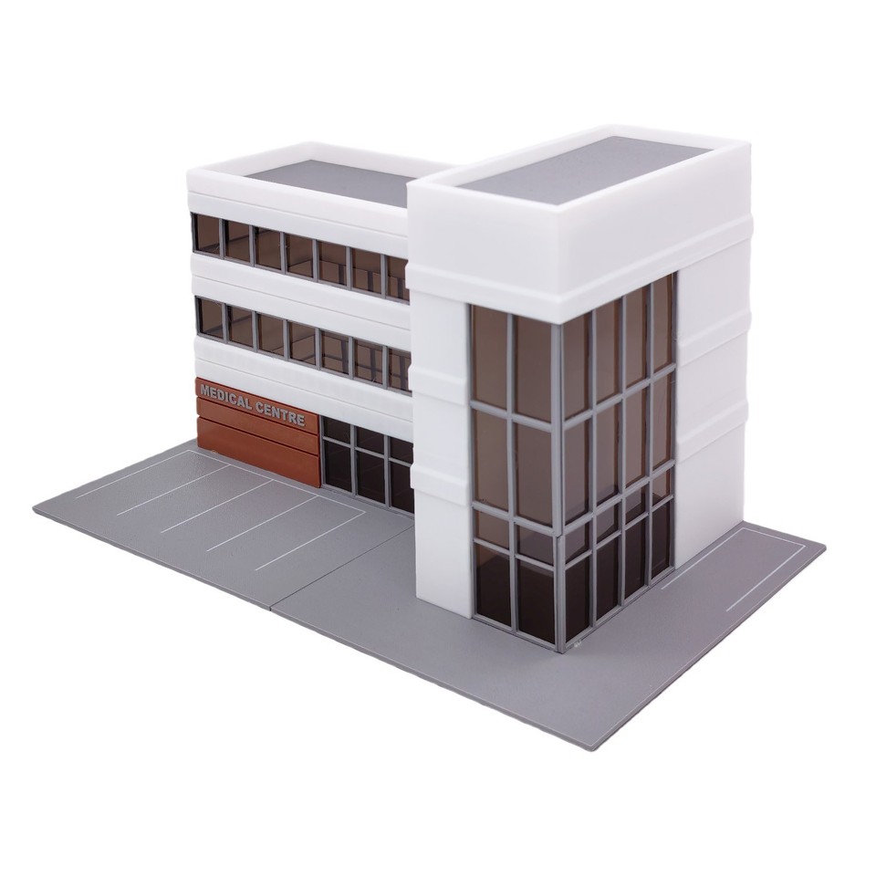 Outland Models Miniatures Modern Medical Centre / Clinic 1:87 HO Scale ...