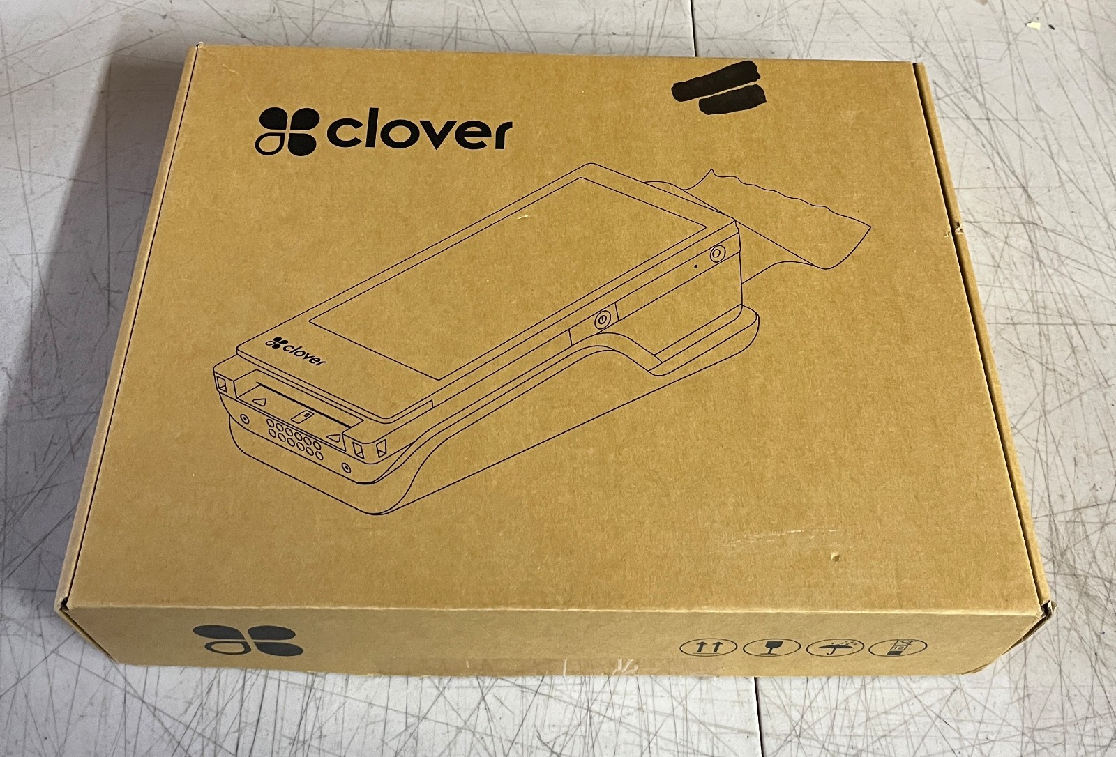 Clover Flex 3 Handheld POS System/C405 + Wireless Cradle K405 + Charger ...