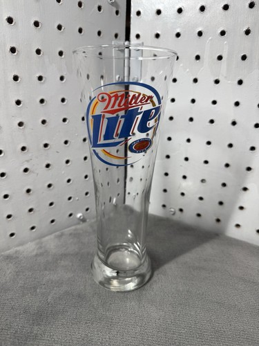 Miller Lite Beer Pilsner Glass 8 1/2”Tall One Sided HomeBar Mancave ...