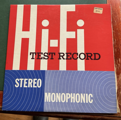 Hi Fi Test Record: Stereo-Monophonic Mono, CC Components Corporation LP ...