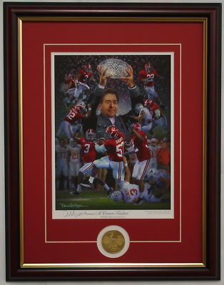 ALABAMA football - all 5 of 2009 season framed prints with coin by ...