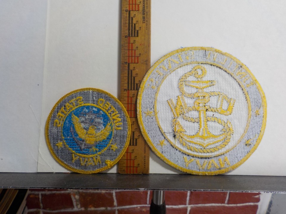 Vintage US NAVY PATCH: US NAVY 1990's (?) Generic Jacket patch & Smaller | eBay