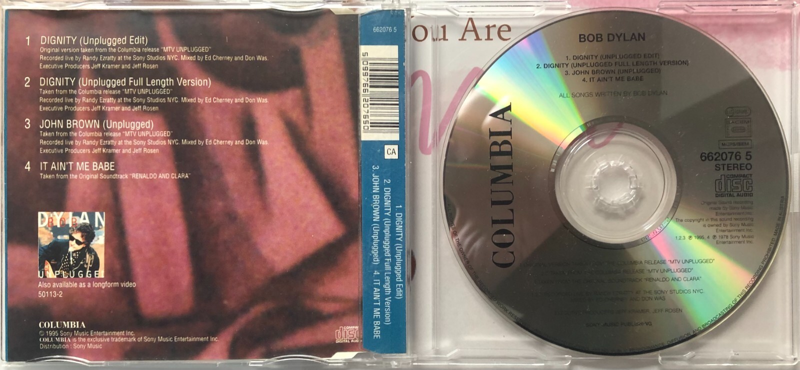 Bob Dylan Dignity MTV Unplugged CD Id7884z for sale online | eBay