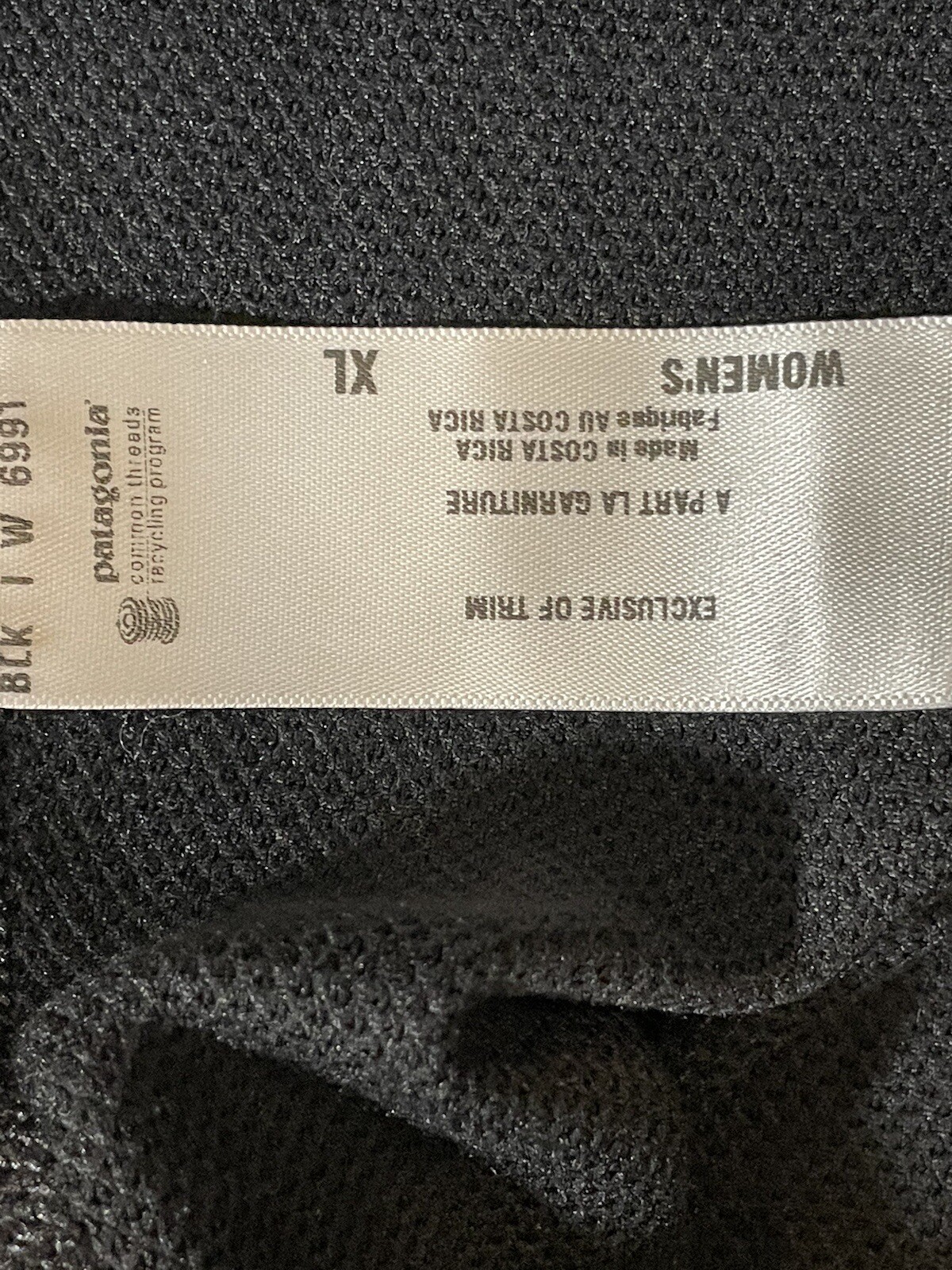 Patagonia Ladies Black 1/4 zip long sleeved. Common Threads. Tapered ...
