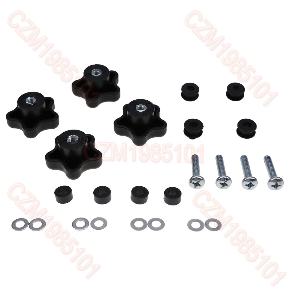 4X Top Window Knob Kit 6681614 for Bobcat 751 753 763 773 863 864 873 ...