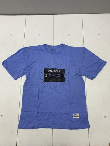 PCG Mens Blue Mixtape Graphic Short Sleeve Shirt Size XL | eBay