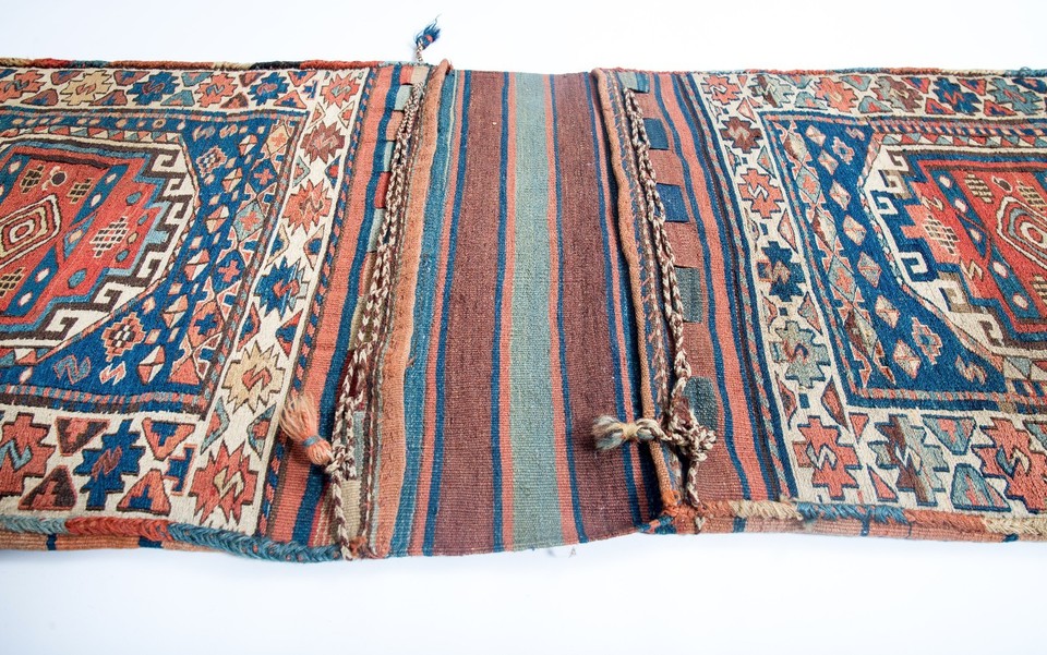 AN EXCEPTIONAL ANTIQUE SUMAK ARMENIAN CAUCASIAN SHAHSAVAN KHORJIN ...