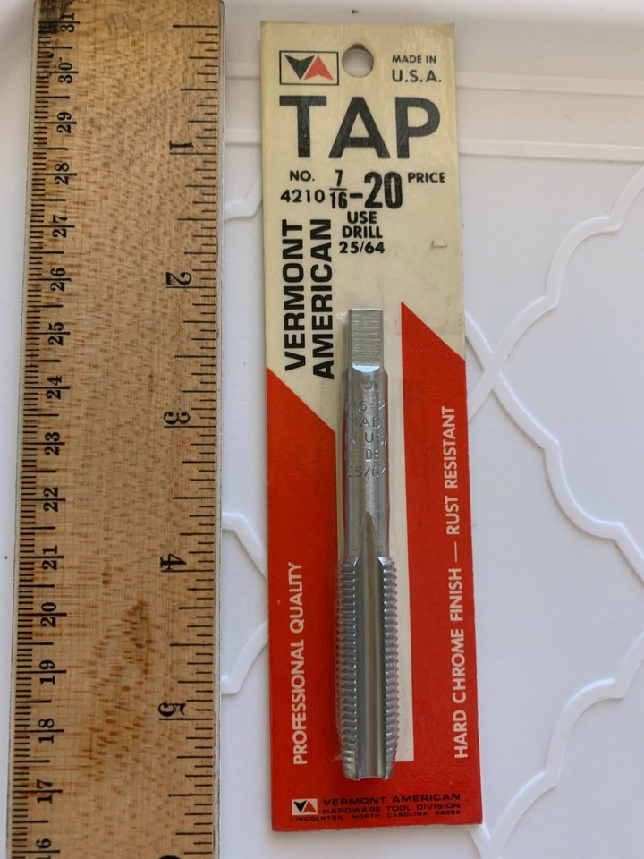 Vermont American Tap and Die Vintage Threading Tools Hard Chrome Finish ...