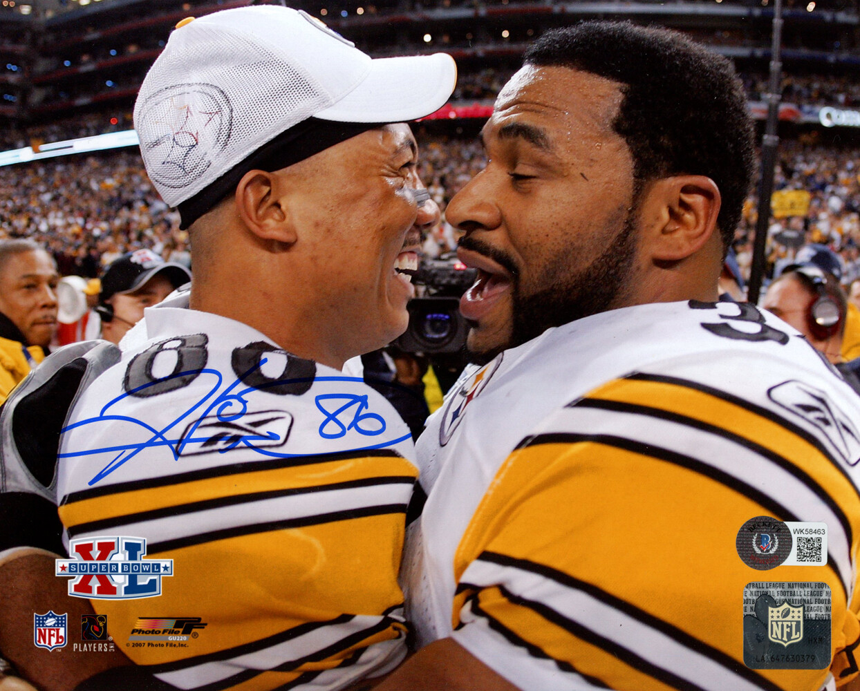 Hines Ward Autographed/Signed Pittsburgh Steelers 8x10 Photo BAS 32480 ...