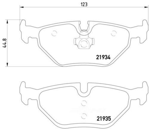 Rr Disc Brake Pads Hella Pagid 355009051 | eBay