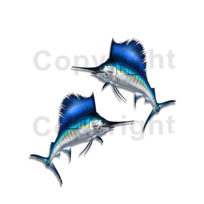 Sailfish Sticker Decal Fishing RV Boat Car Truck Camper Trailer F059 2 ...