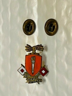 US Military Signal School Unit Insignia DUI Pin - Pro Patria Vigillans ...