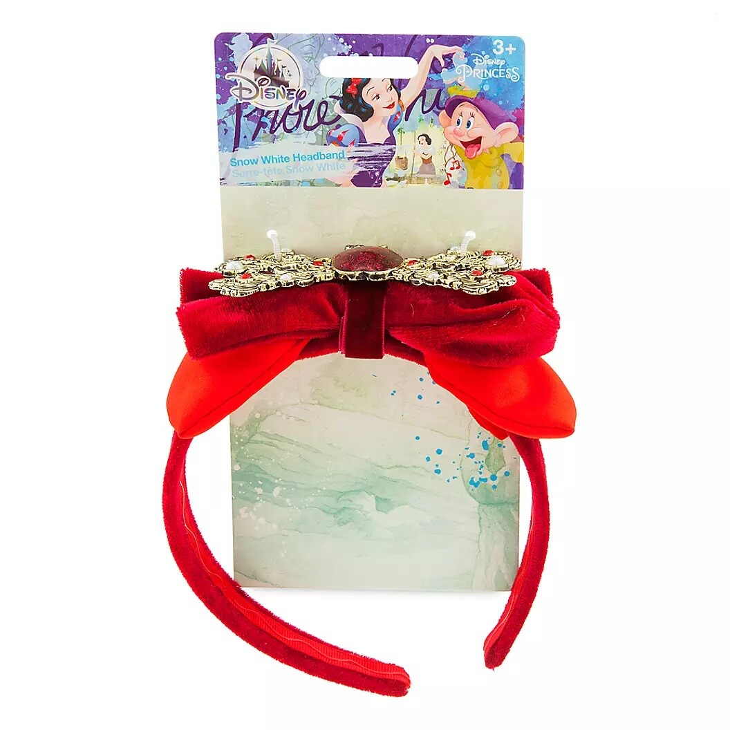 Deluxe~SNOW WHITE~COSTUME~DRESS + HEADBAND + RED CAPE~NWT~Disney Store ...