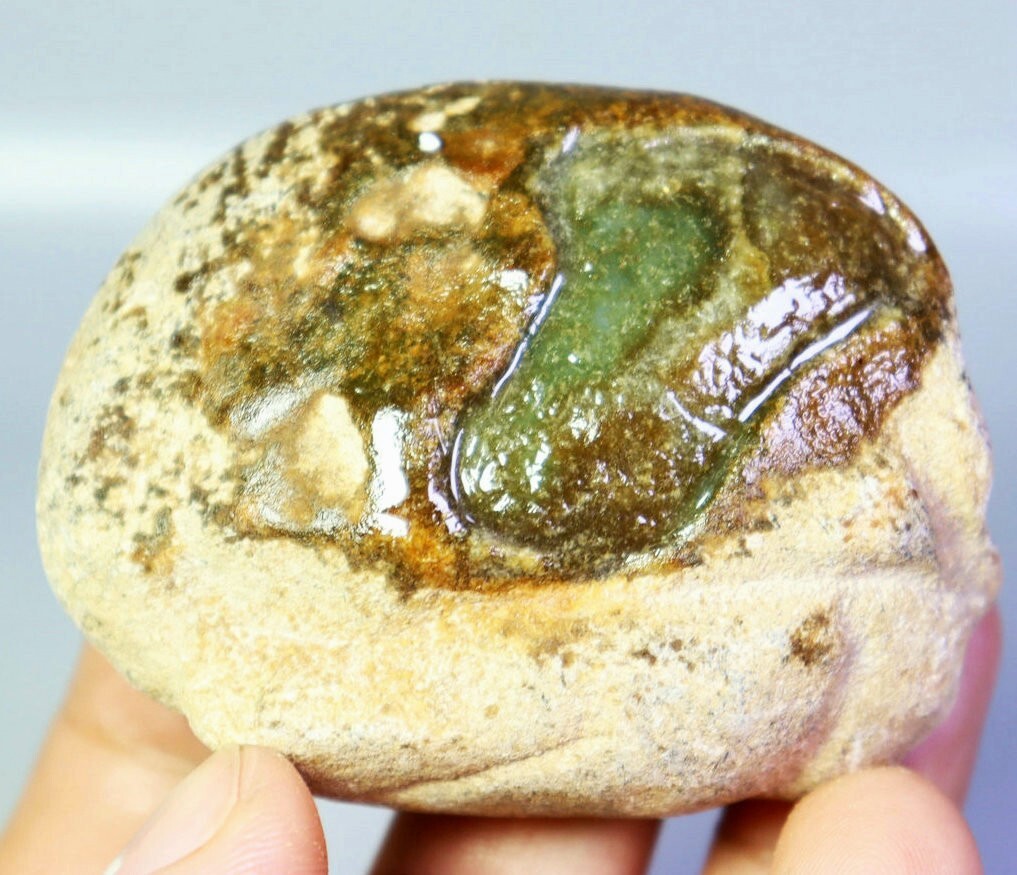 Natural Jadeite Boulder - Rough Raw Cut Natural Form Tyte Jade Mineral ...