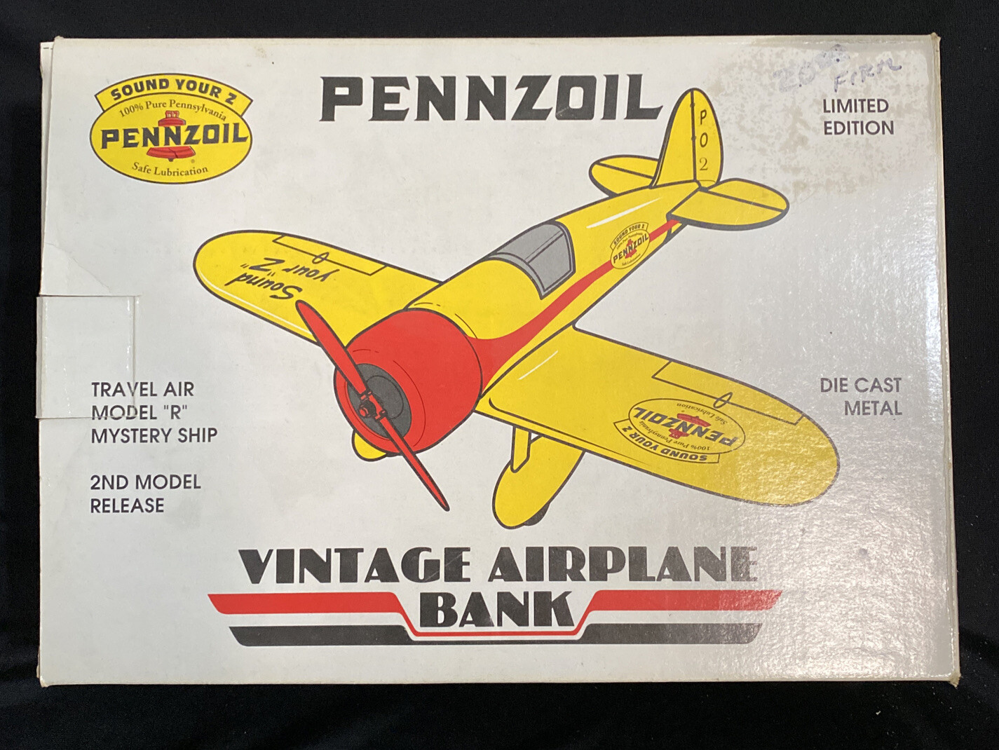 Pennzoil Vintage Airplane bank die cast NIB second in series @81 | eBay