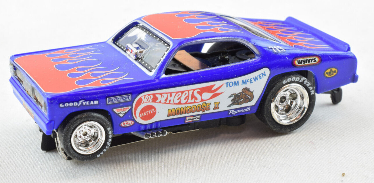 Auto World Blue Tom McEwen "Mongoose" Plymouth Dragster HO Scale Slot ...