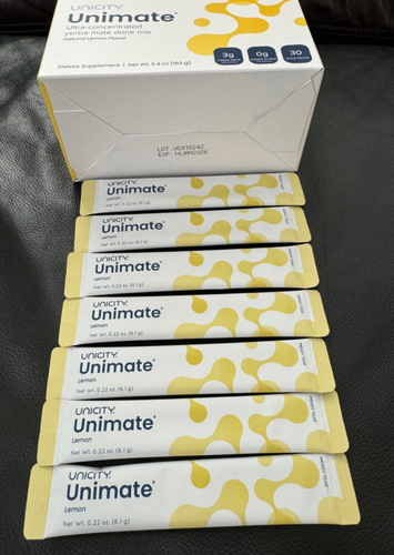 Unicity Unimate Diet Instant Beverage Mix Lemon 7 Packets - Exp 2027 | eBay