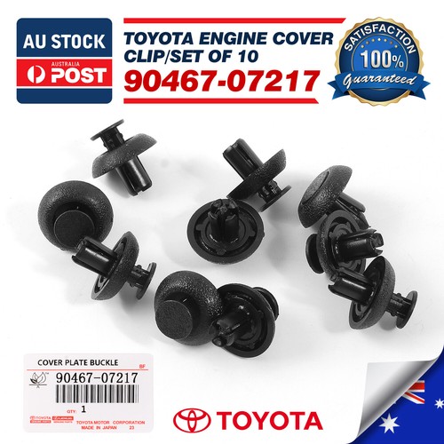 10x Engine Cover Clip Radiator Support Clip 90467-07217 For Lexus For ...