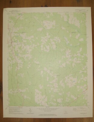 Luthersville, Georgia 1971 Original Vintage USGS Topo Map | eBay