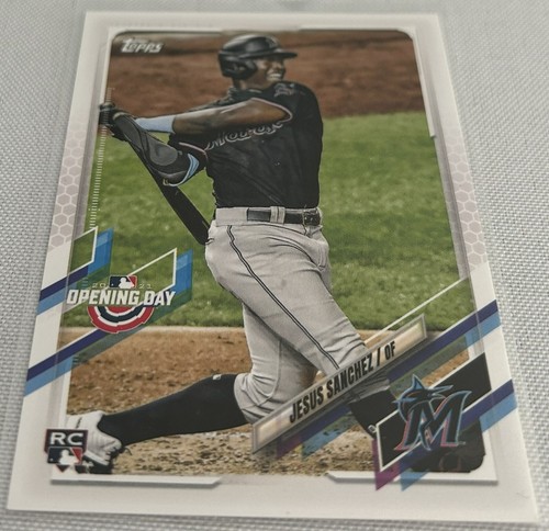 2021 Topps Opening Day Baseball Jesus Sanchez Miami Marlins rookie card ...
