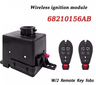 68210156AB Wireless Ignition Node Module with 2 Keys For Chrysler Town ...