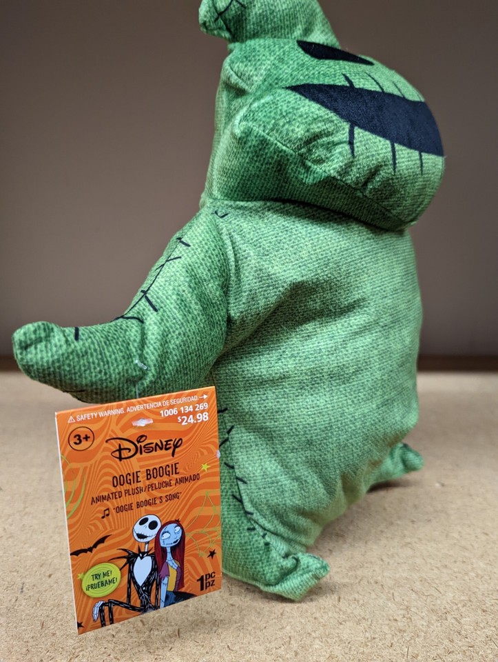 Disney's 14" Oogie Boogie Music Animated Plush The Nightmare Before ...