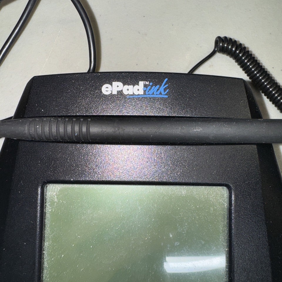 Interlink ePad-Ink USB Signature Capture Pad 54-64111 w/ Stylus Tested ...
