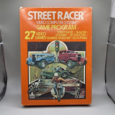 Atari 2600 Game Street Racer 1977 In Original Box w/ Manual & Reg. 🔥 | eBay