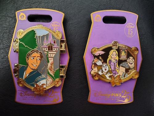 Tangled 15th Anniversary 2025 Pins Rapunzel Flynn Rider Snuggly ...