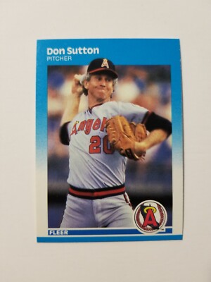DON SUTTON 1987 FLEER BASEBALL CARD #93 CALIFORNIA ANGELS | eBay