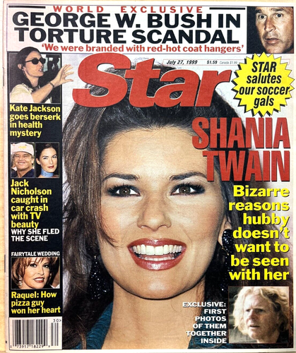 SHANIA TWAIN - STAR Tabloid July 27, 1999 - BRAND NEW - No Label | eBay