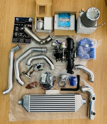 turbocharge FULL KIT TD04-13T /MANIFOLD/WASTEGATE/BOV/INTERCOOLER FOR ...