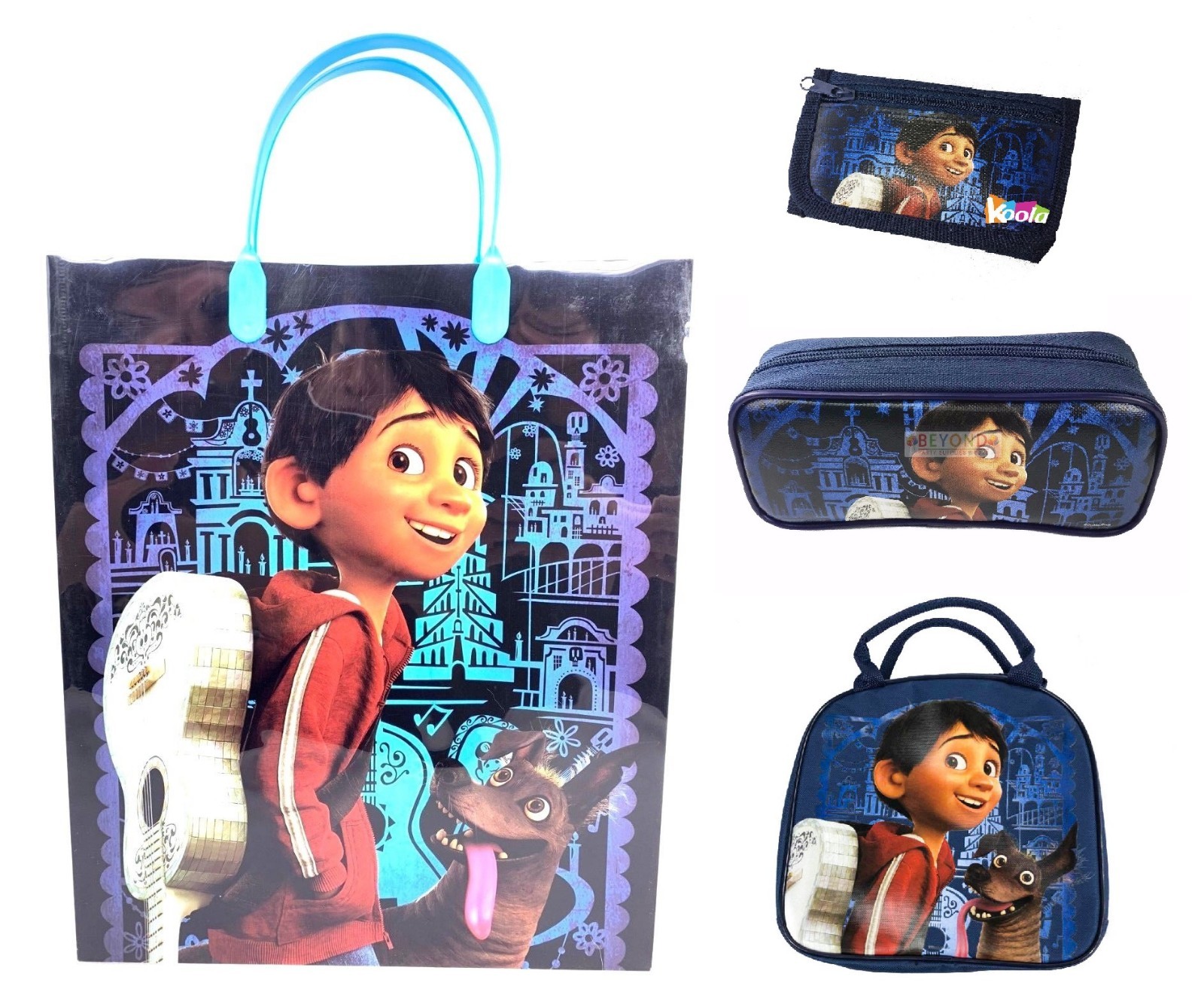 School Set Disney COCO Lunch Bag, Pencil Case & Wallet Package Set In ...